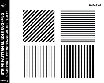 Stripe Pattern SVG, Seamless Pattern Png, Line Print Cut File, Digital ...