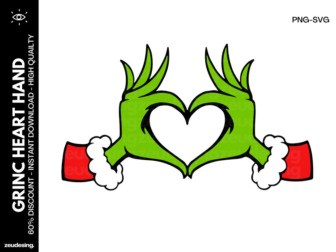 Merry Grinchmas Svg, Grinch Hands, Merry Christmas SVG, Grinch Svg, Christmas Gift, Grinch Heart ...