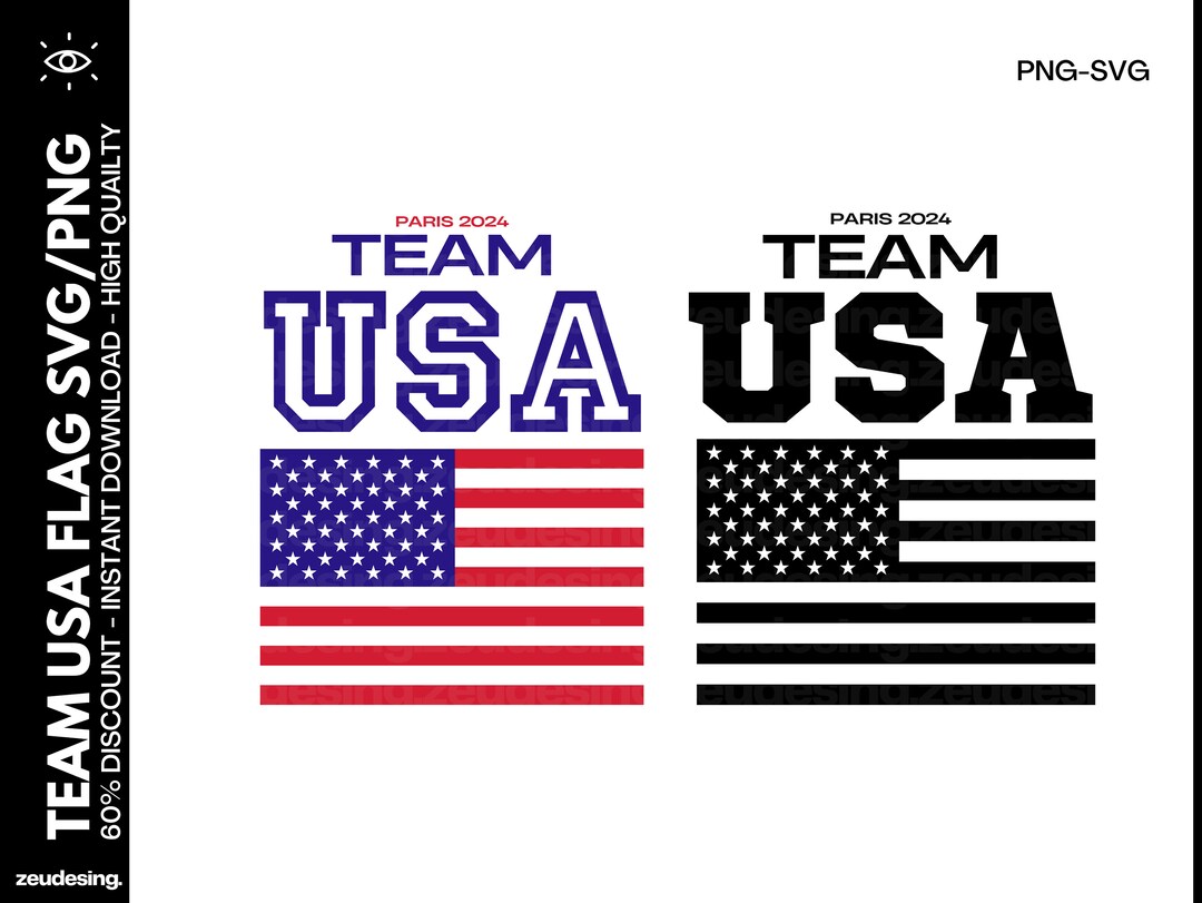 Team USA 2024 Png, American Team Support Png, Paris Summer Games, Team ...