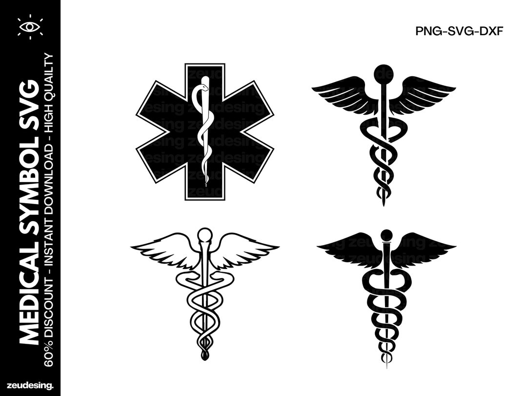 Medical Symbol SVG, Caduceus Svg, MD Svg, Star of Life Svg, Doctor Svg ...
