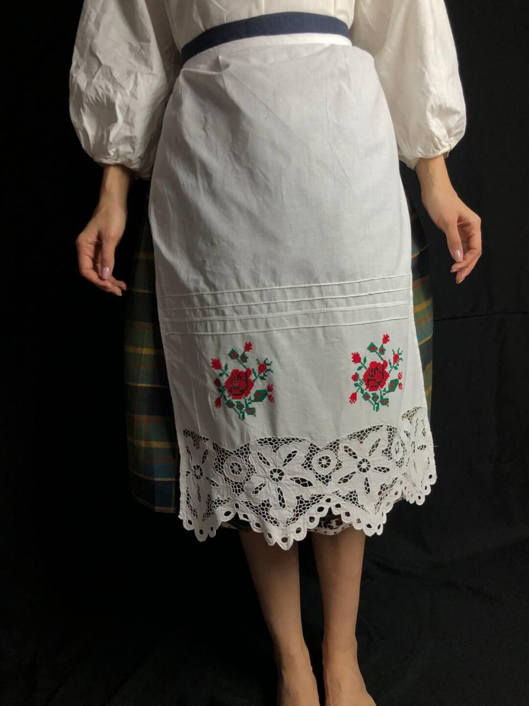 Hand Embroidered Apron Ukrainian Apron Cotton Apron - Etsy