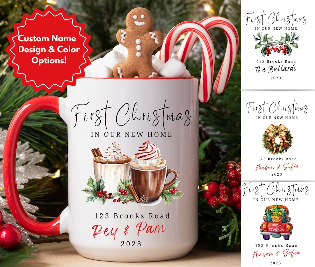 Personalized New Home Mug New Home Christmas Gift First - Etsy