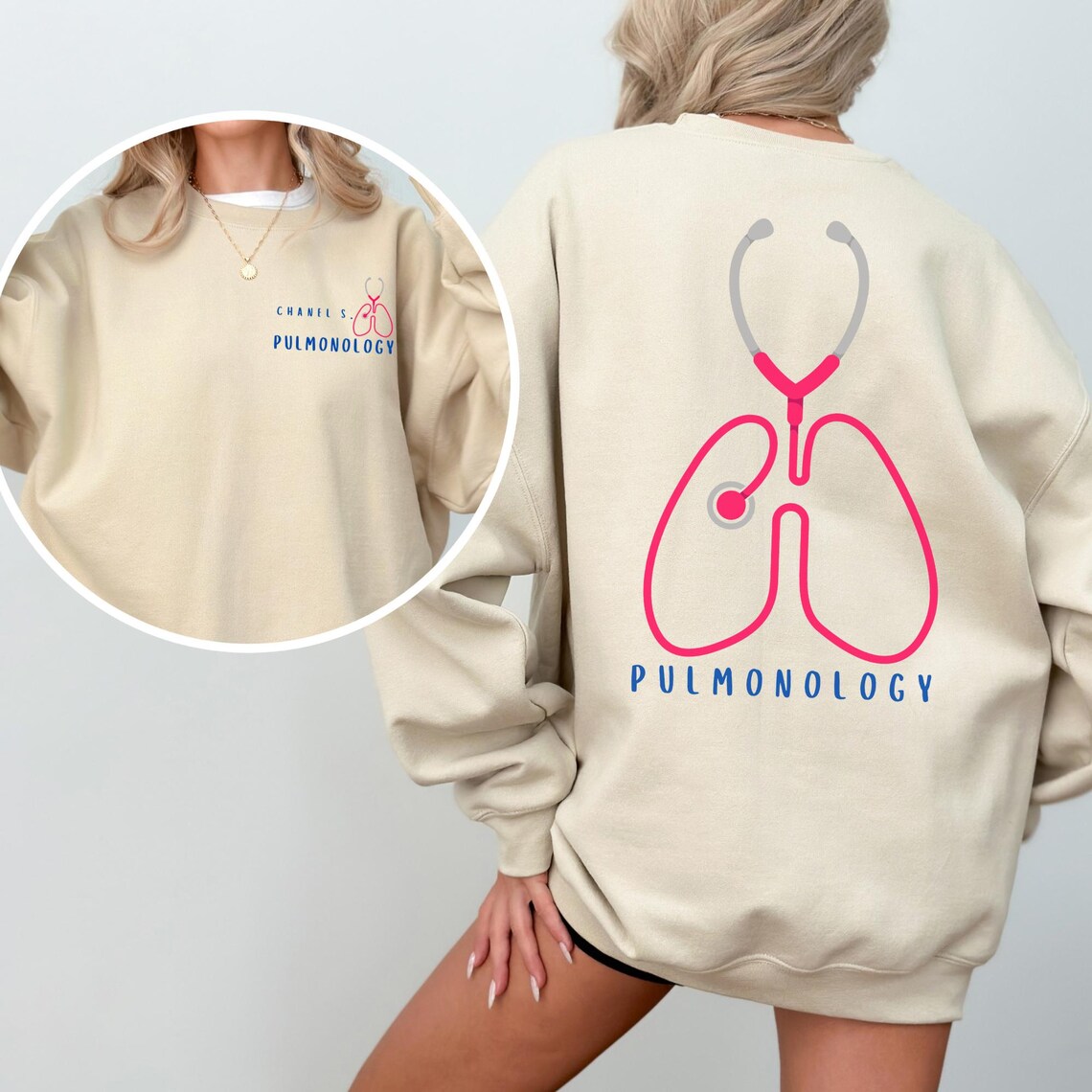 Personalized Pulmonology Respiratory Therapist Sweatshirt Customized ...