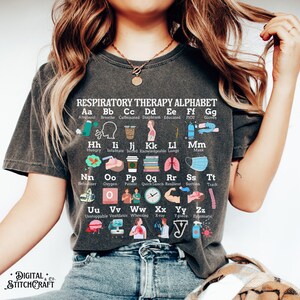 Alphabet Respiratory Therapist Shirt Retro T, RT Therapy Sweatshirt ...