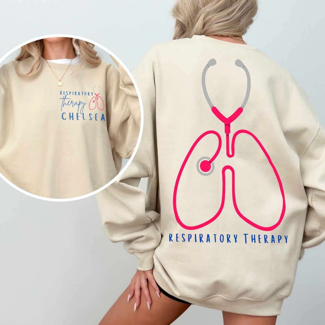 Personalized Respiratory Therapist Sweatshirt, Customized Lung Therapy ...