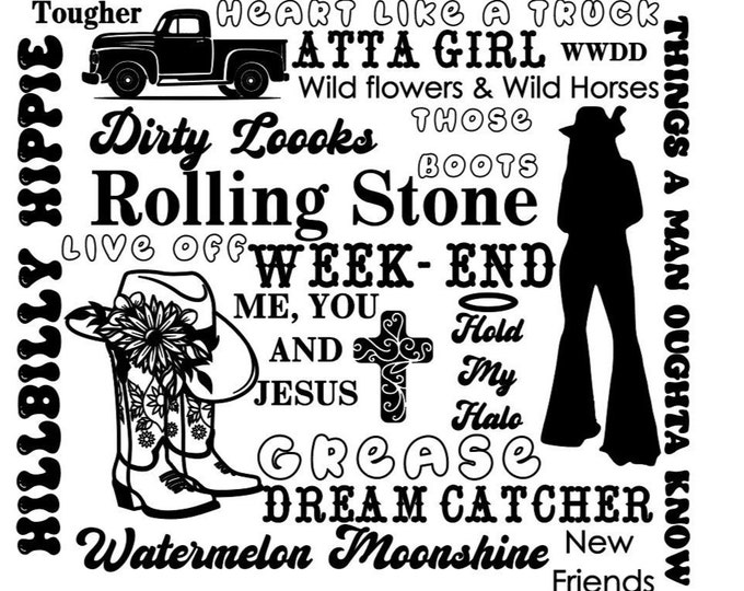 Lainey Wilson SVG, PNG, Country Music, Western, Song Titles, Bell ...