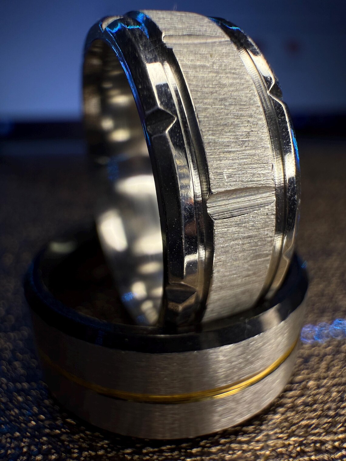 Gray Tungsten Ring, Mens Rings - Etsy