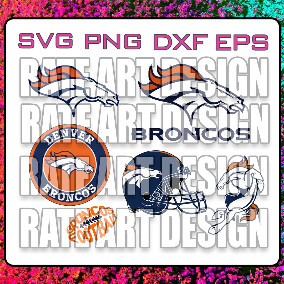 Denver Broncoss Football SVG PNG Bundle Svg Sports Files Svg - Etsy