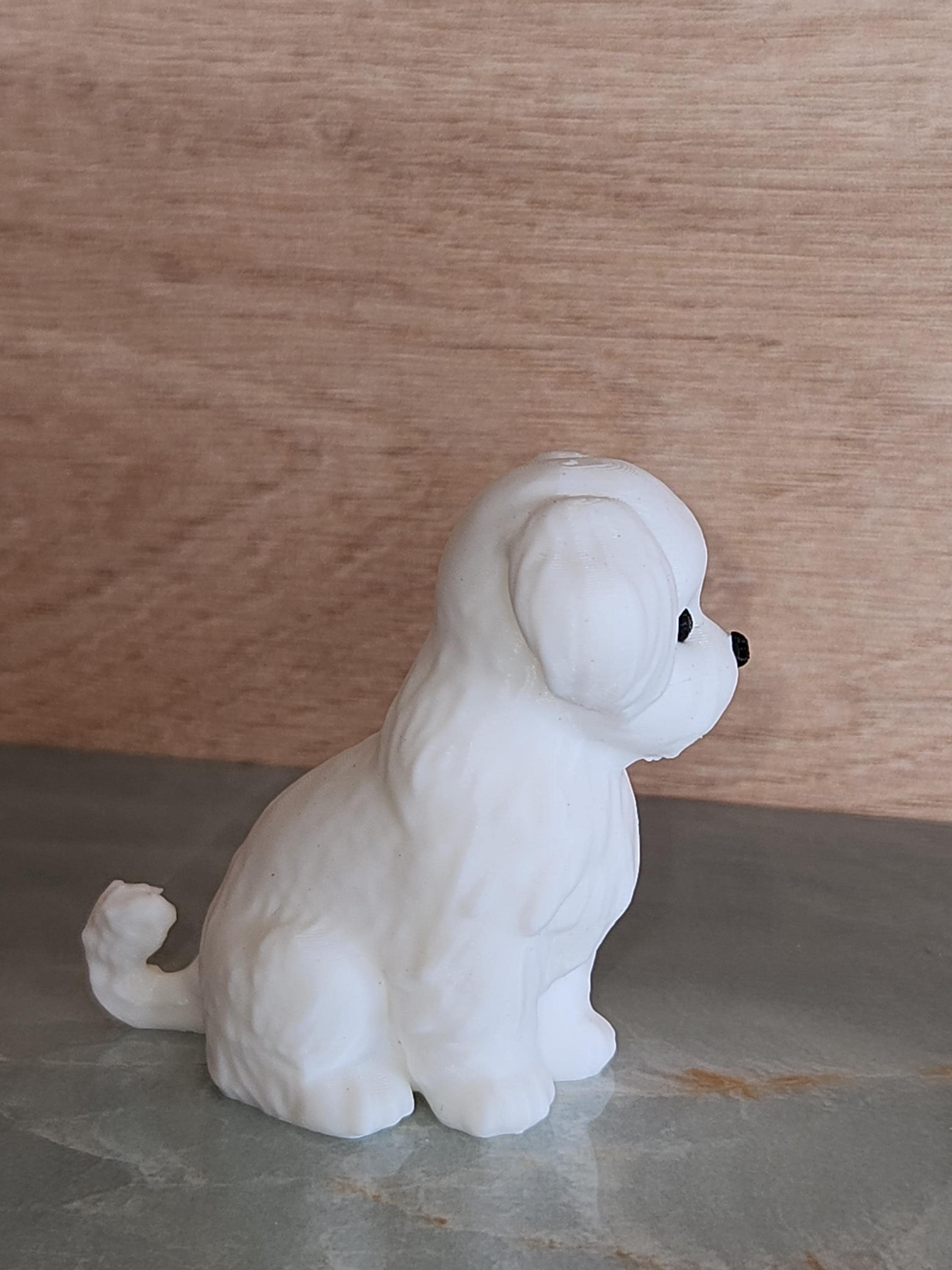 3D Printed Maltese Dog Figurine: Adorable Desk Decor - Etsy