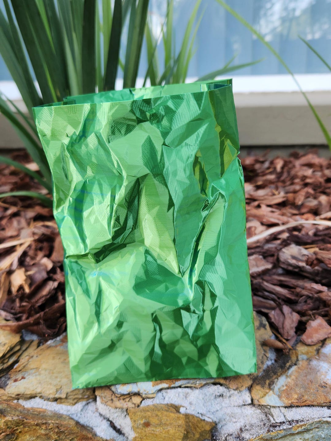 3D Printed Crinkled Paper Bag - Decorative and Versatile Use - Etsy