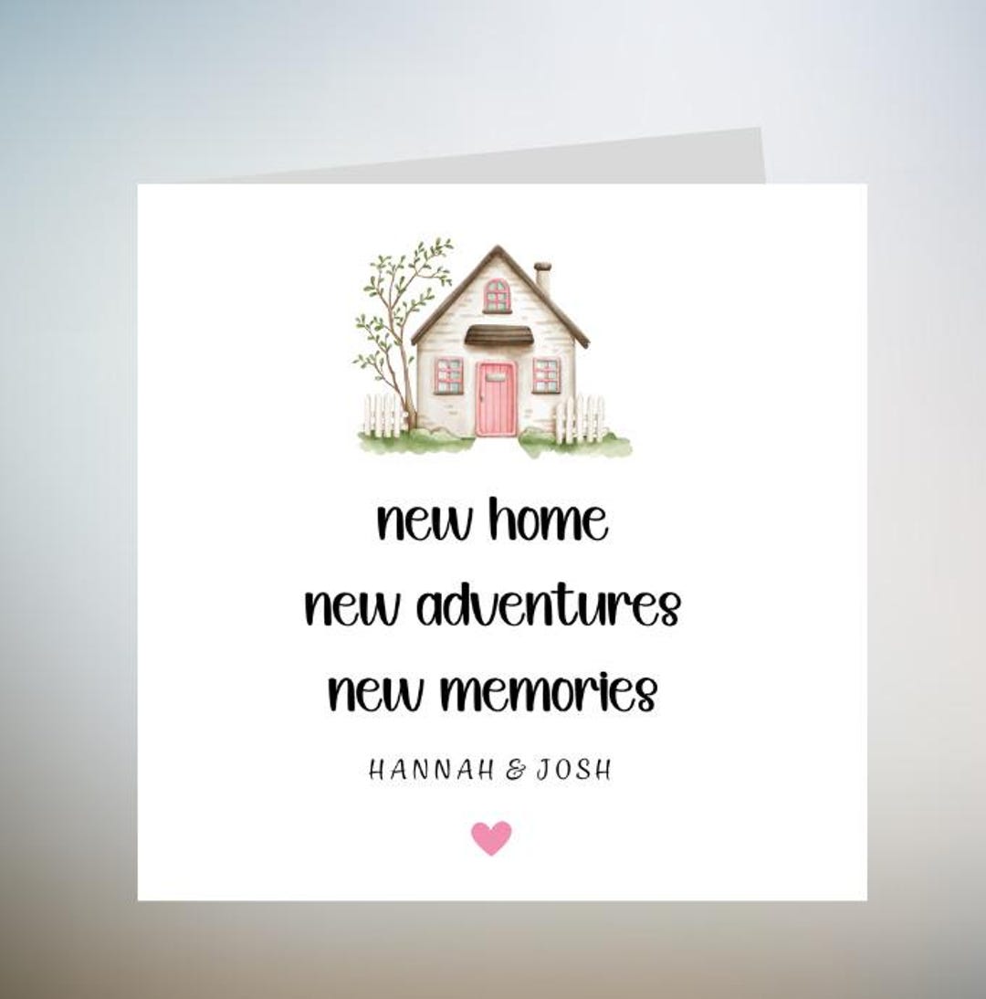 Happy New Home Card, Congratulations on New Home Card, New House Card ...
