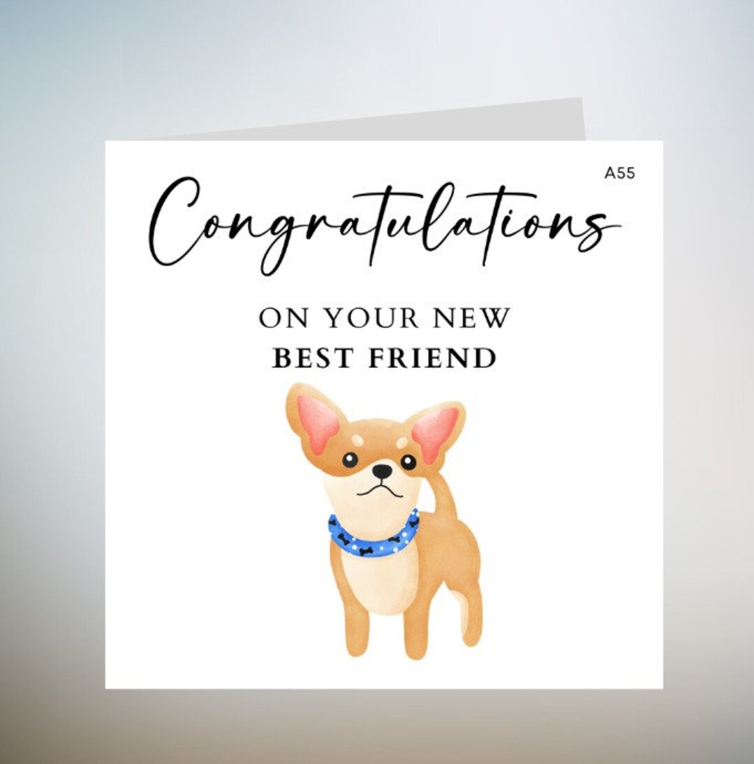 Congratulations on Your New Fur Baby Pet Paw Card. 6x6 - Etsy