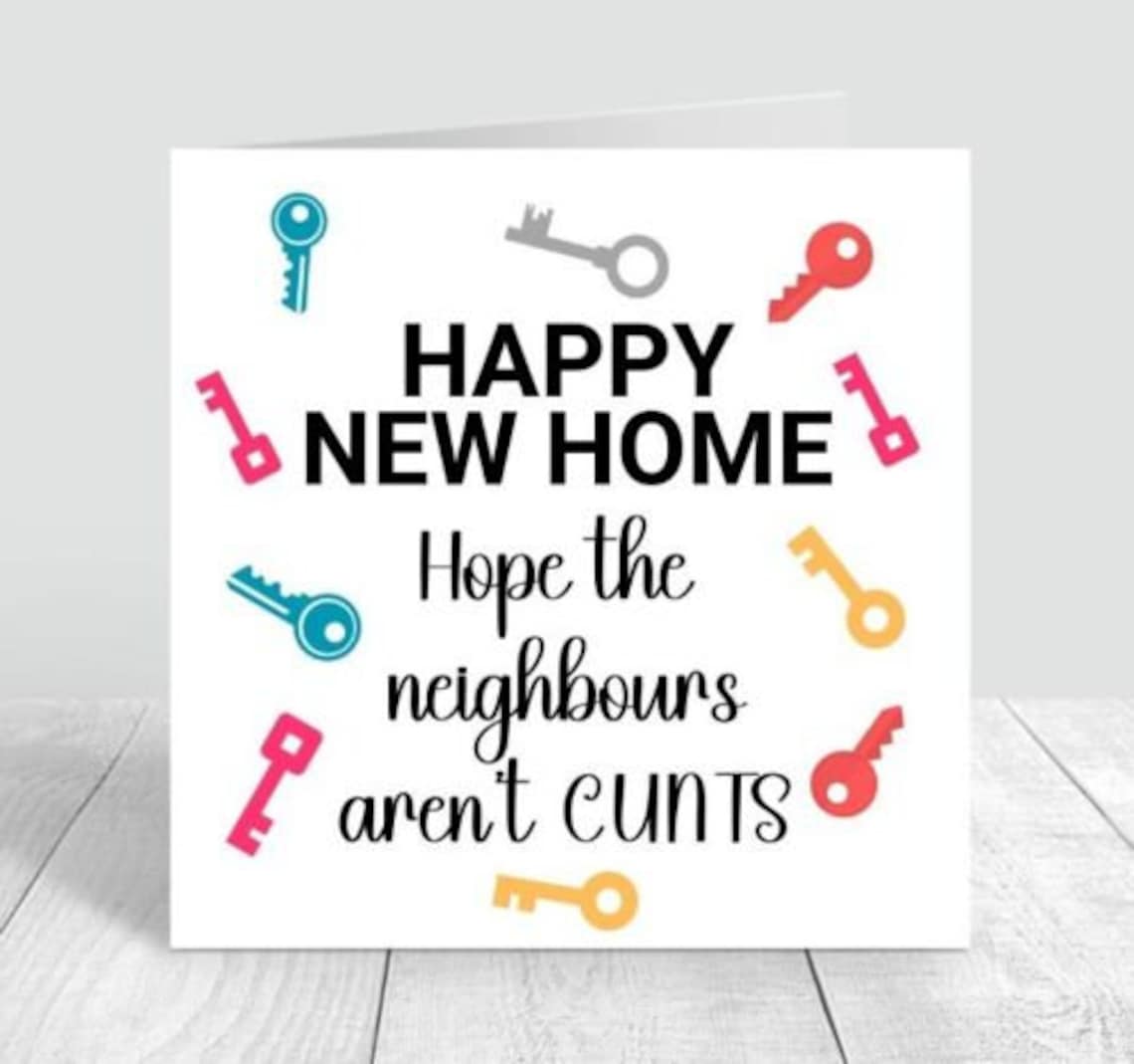 Happy New Home Card, Congratulations on New Home Card, New House Card ...