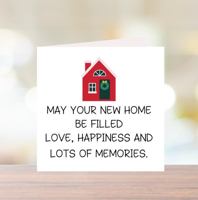 Happy New Home Card, Congratulations on New Home Card, New House Card ...