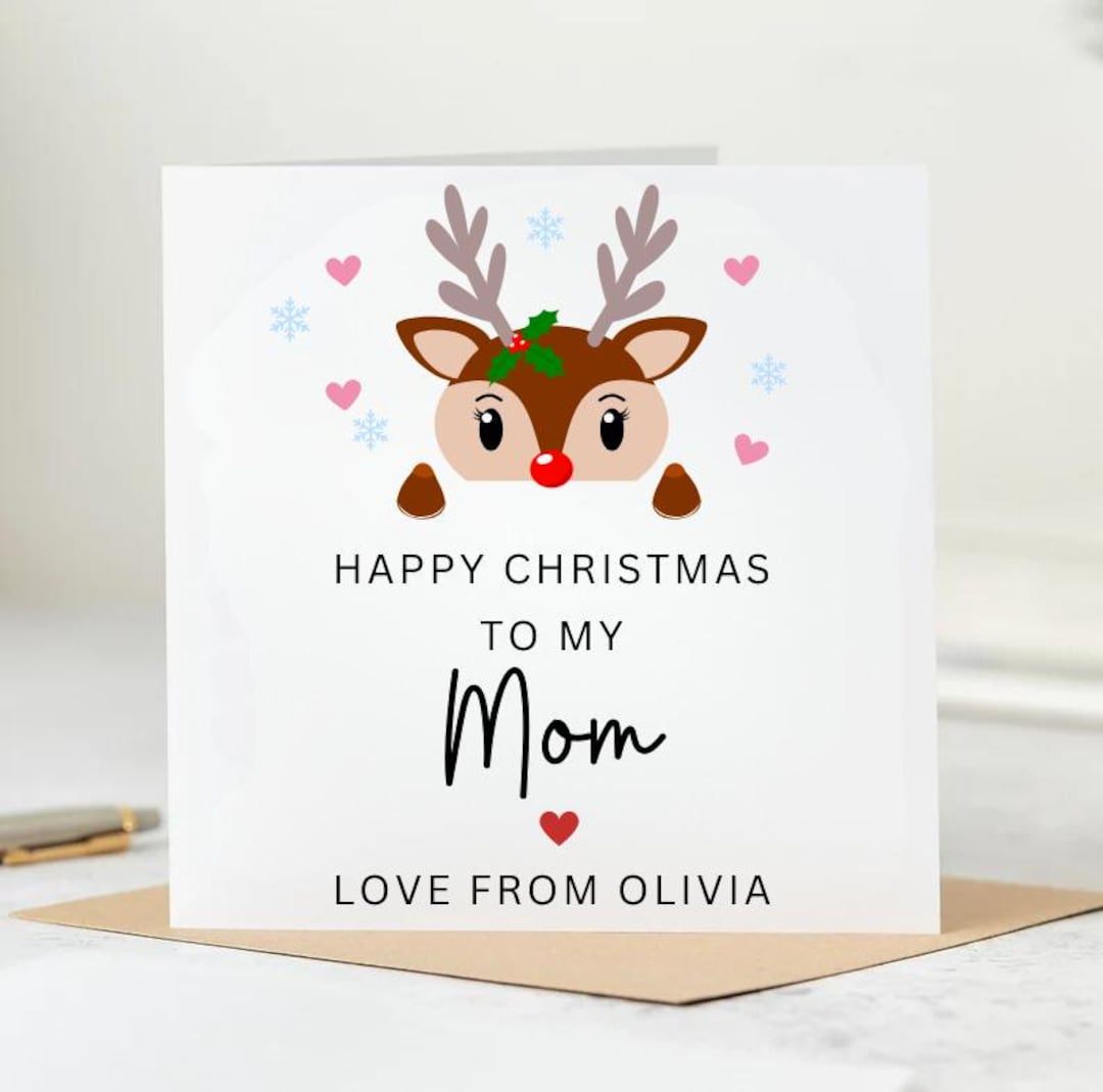 Mum Christmas Card, Christmas Card Mum, Christmas Card for Mum ...