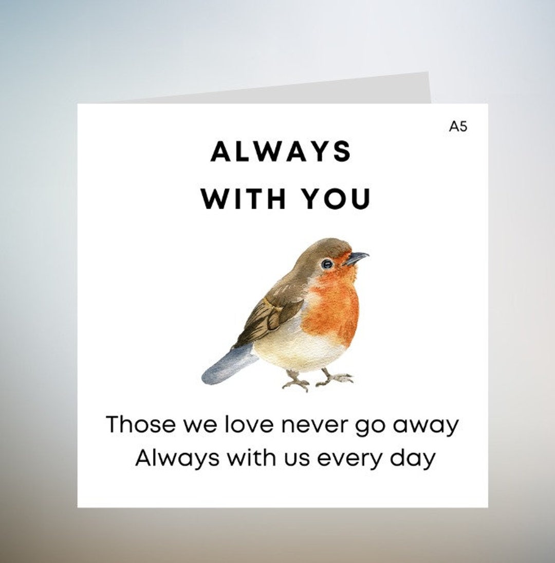 Robin Condolence Card, Deepest Sympathy, Sorry for Your Loss ...