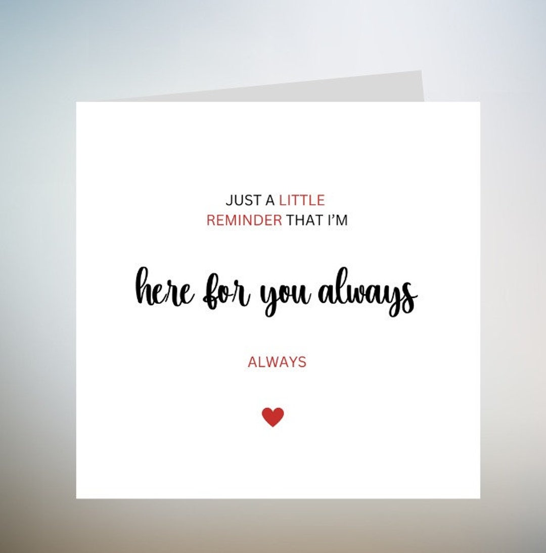 Sympathy Card I Will Always Be Here Sad Card 6x6 - Etsy