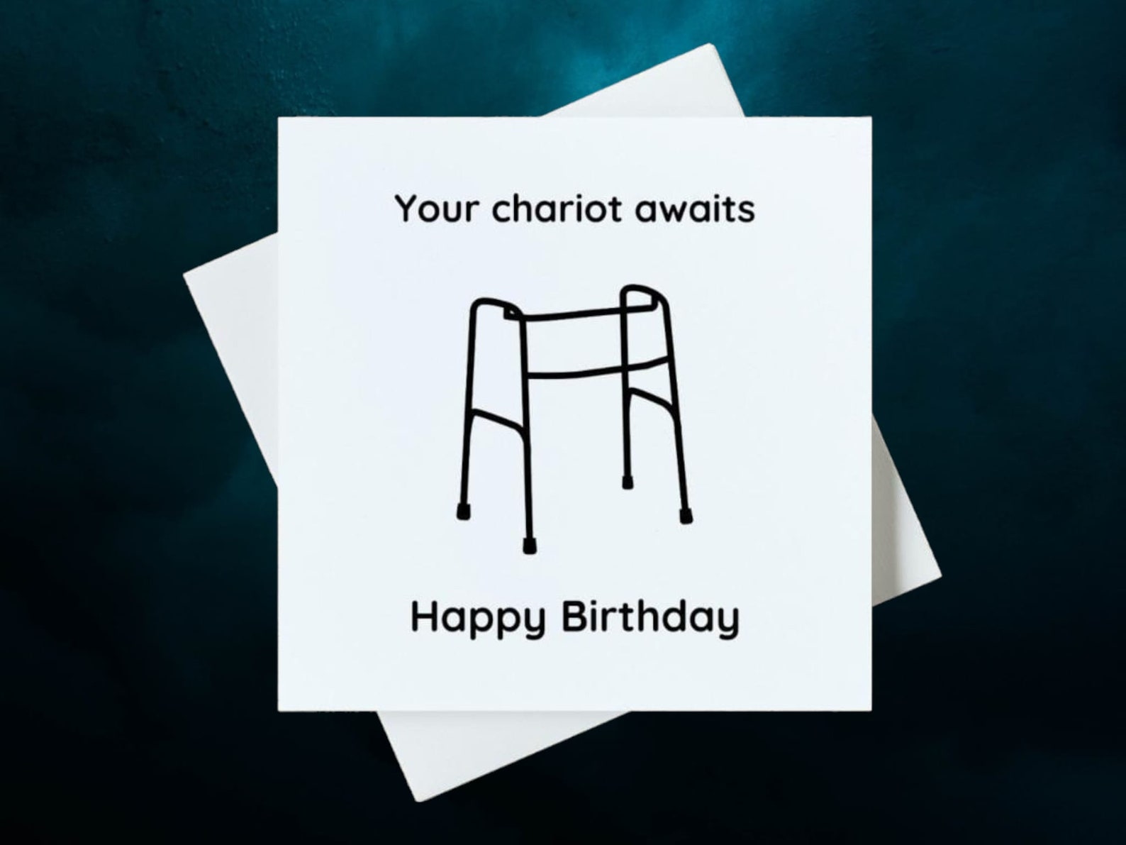 Funny Birthday Card, Your Chariot Awaits, Birthday Card for Mum, Dad ...