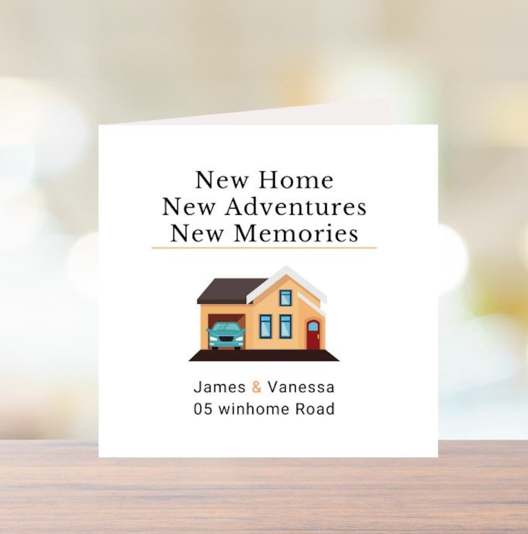 Happy New Home Card, Congratulations on New Home Card, New House Card ...