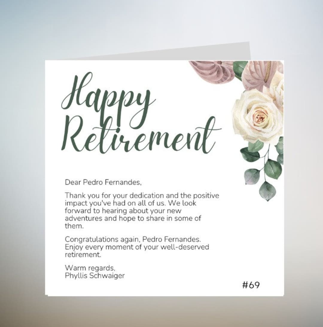Happy Retirement Card, Best of Luck on Your Retirement Card ...