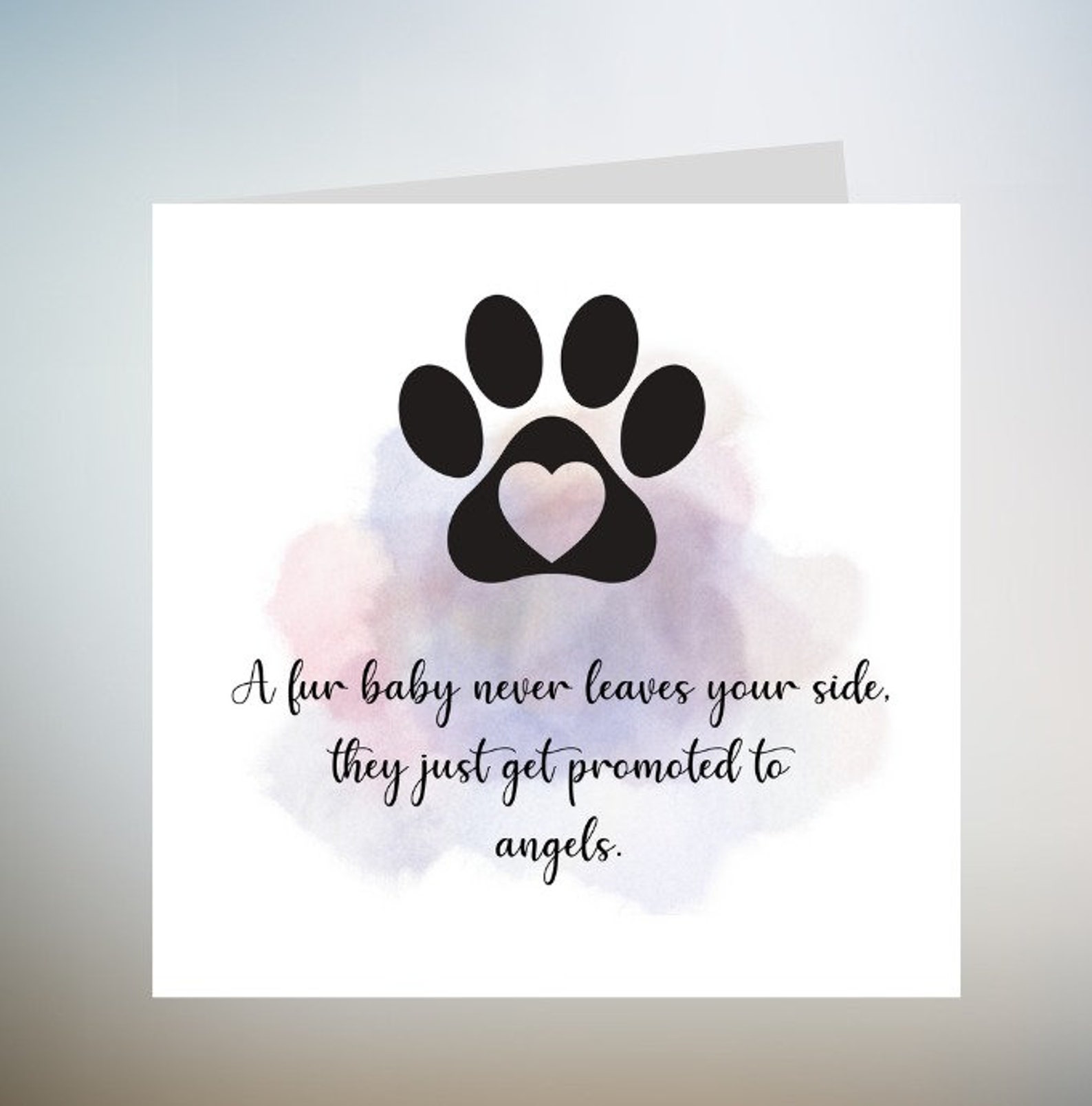 Personalised Pet Bereavement Card Dog Sympathy Card Loss of Your Pet ...