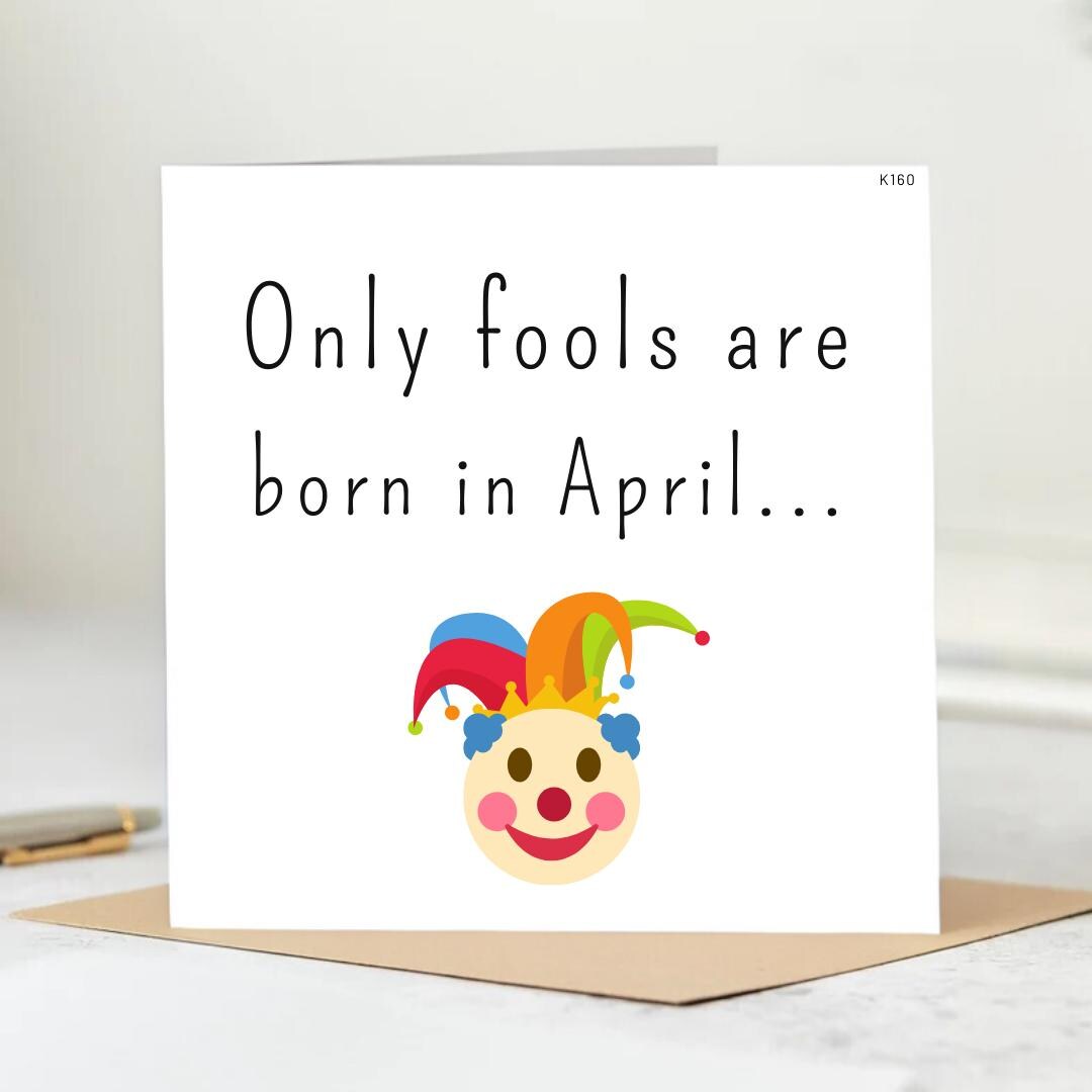 Funny April Birthday Card: Fool's Birthday 6x6 - Etsy