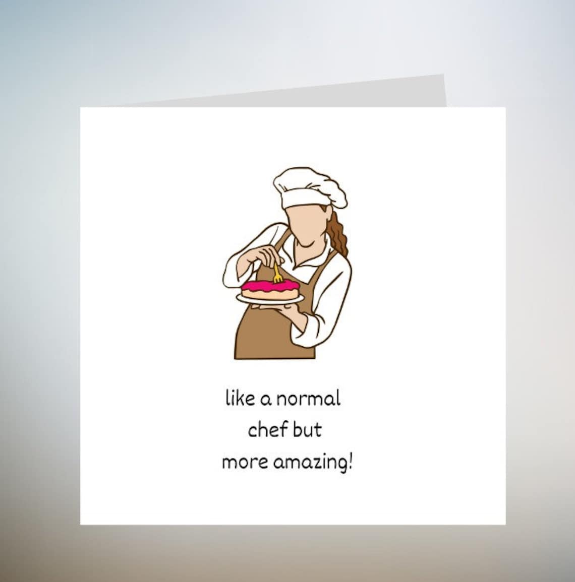 Personalised Birthday Card for a Chef, Happy Birthday Chef Personalised ...
