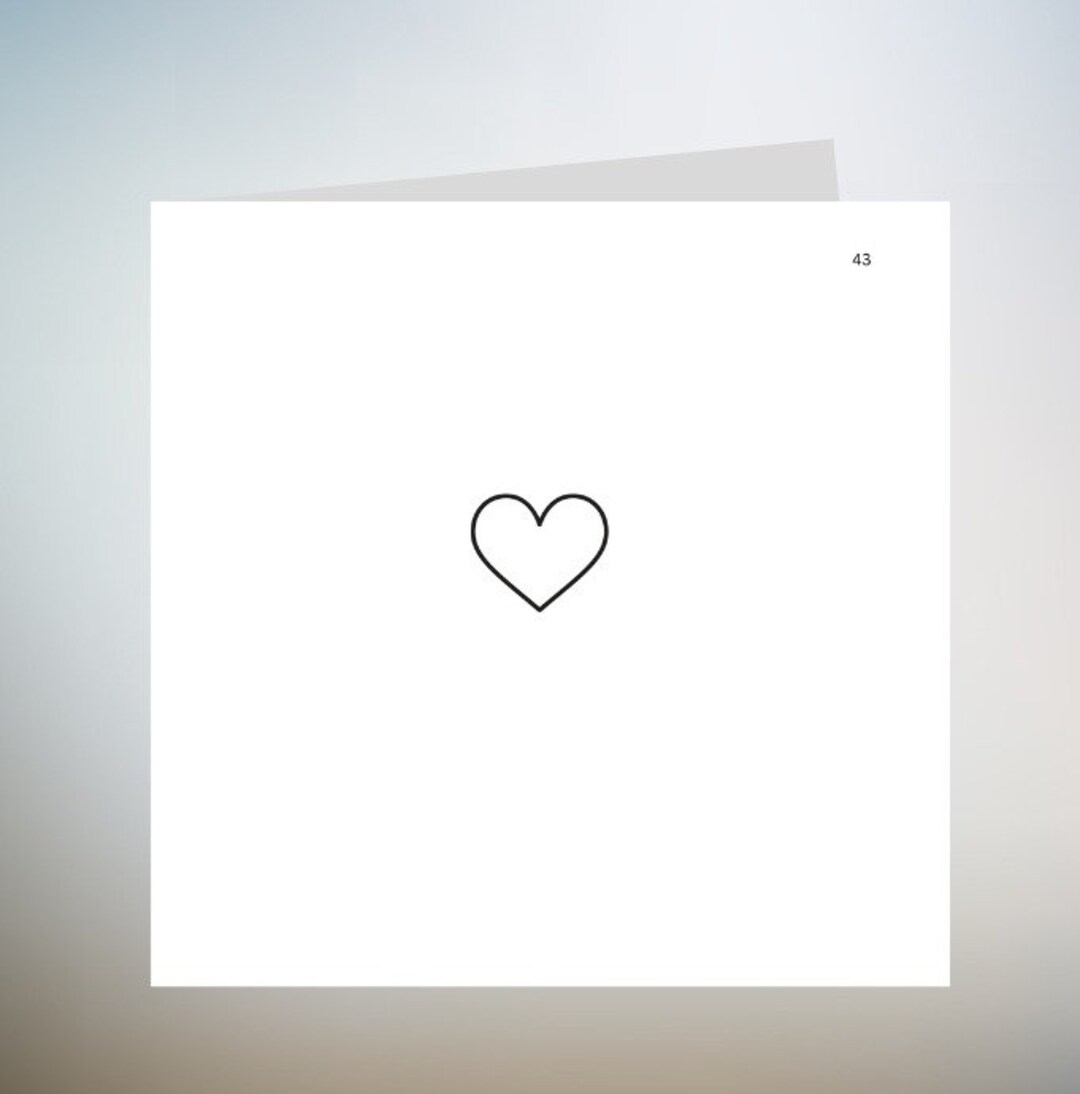 Heart Card, Small Heart, Heart Outline, Heart Drawing, Tiny Heart ...