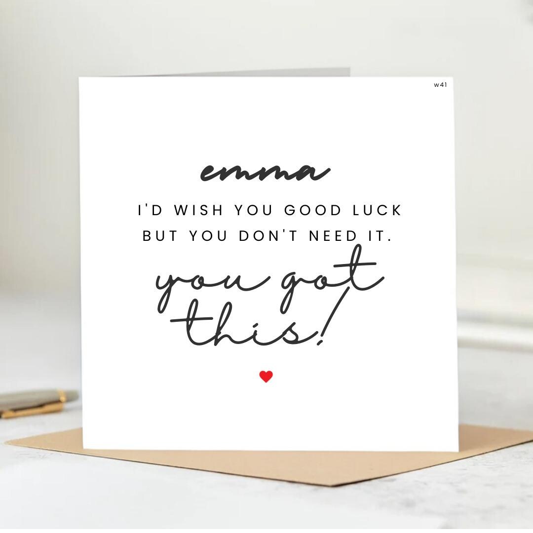 You Got This - Good Luck Card, Encouragement Card, Well Done Card 6x6 ...