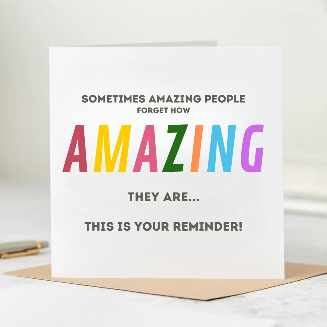 Sometimes Amazing People Cards Positivity Cards, Amazing People Card ...