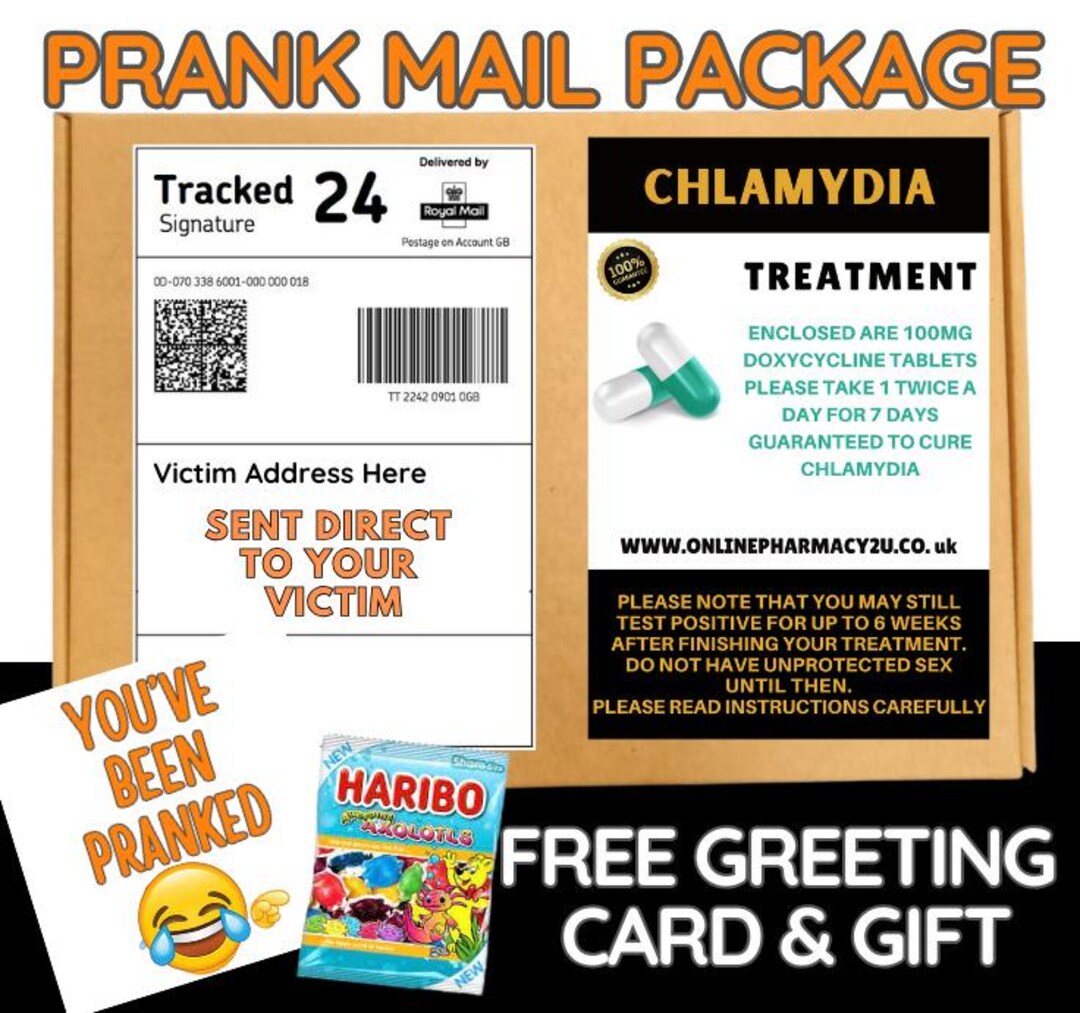 Prank Mail Package -chlamydia Sent Directly to Victim by Post - Adult ...