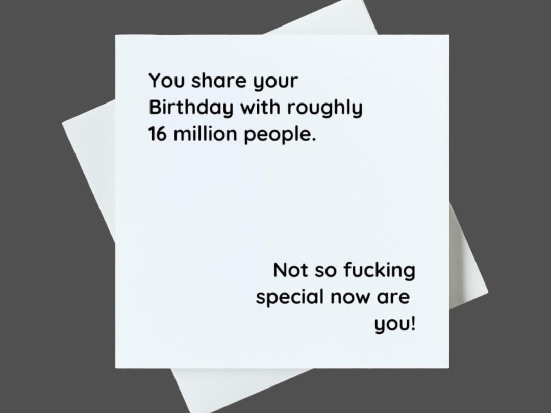 Funny Birthday Card | Birthday Card for Him or Her | Inflation Rates ...