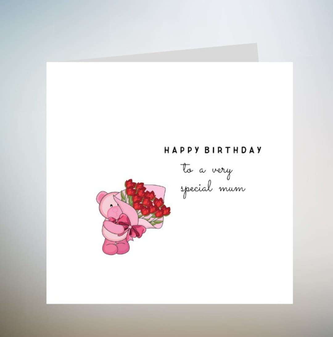 Mum Birthday Card, Wonderful Mum Card for Her, Special Mummy Birthday ...