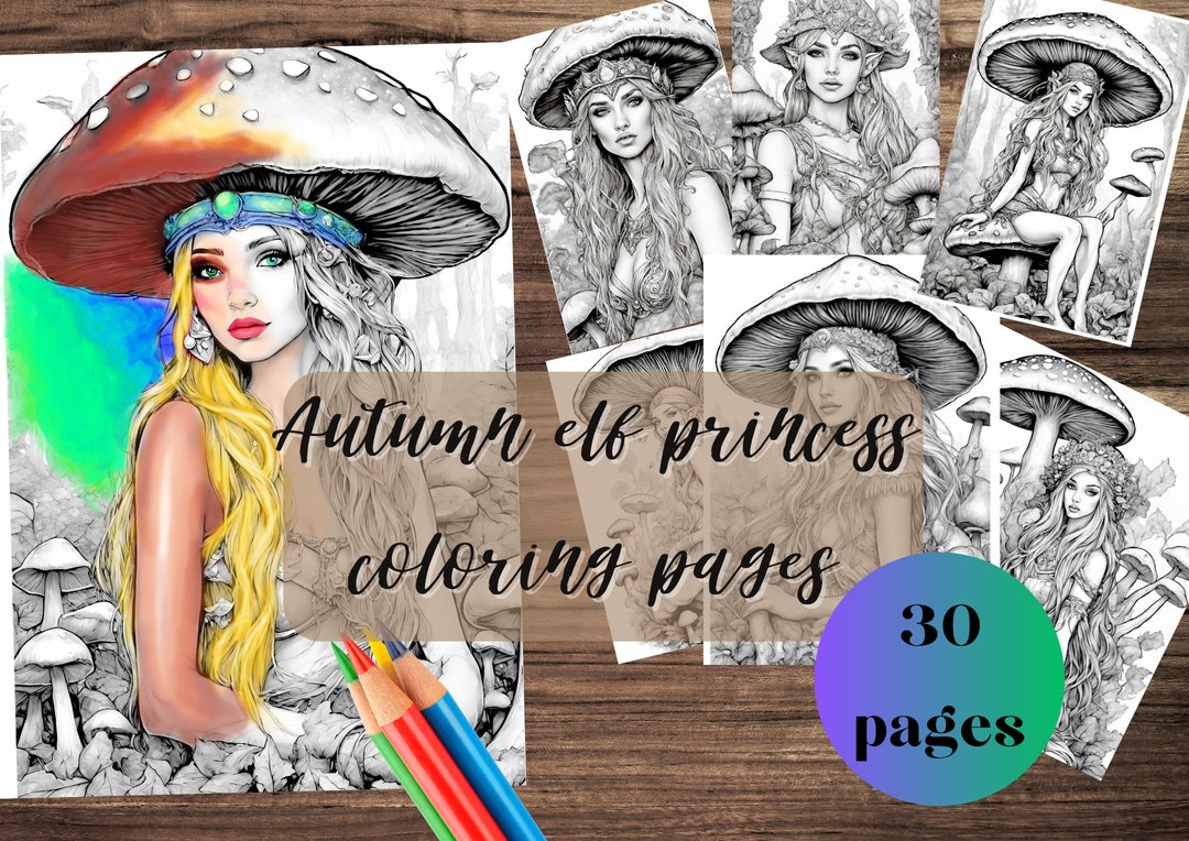 Autumn Elf Princess Coloring Pages - 30 High Quality Coloring Pages ...