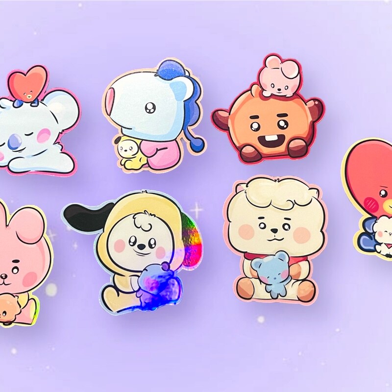 Bt21 Stickers - Etsy