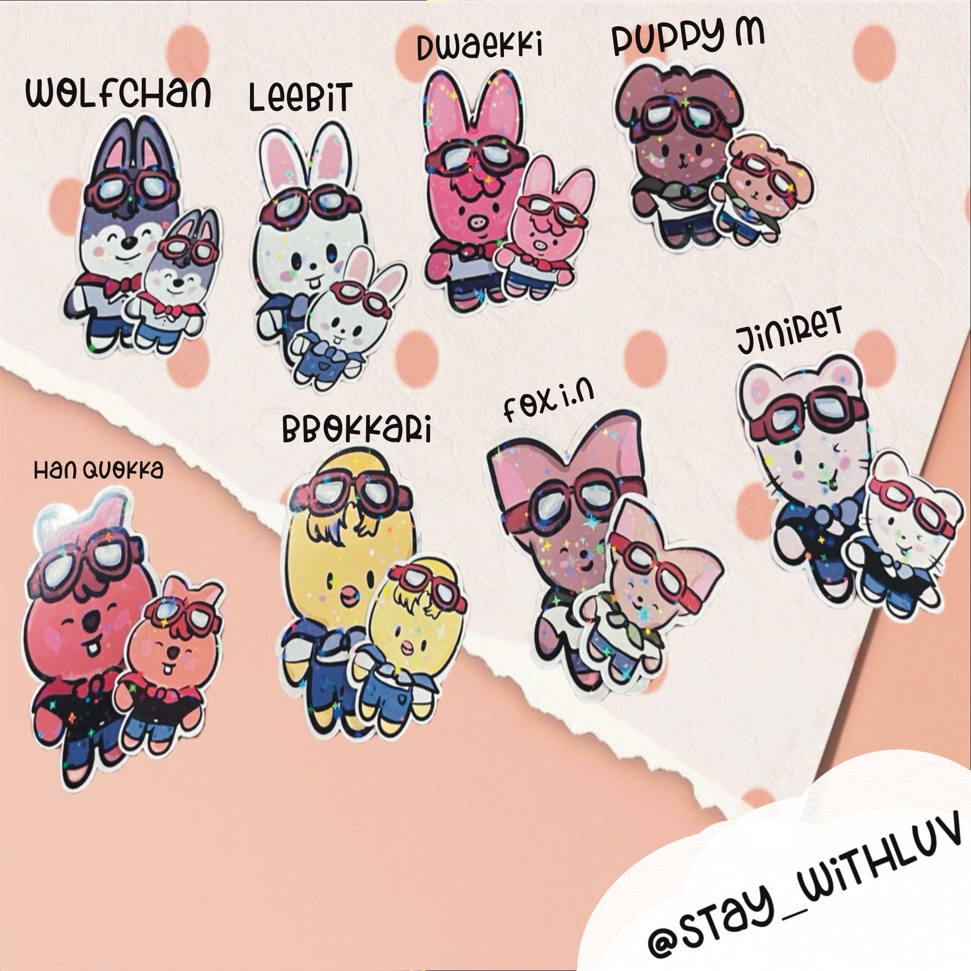 SKZOO Pilot Themed Stickers KPOP Vinyl Stickers - Etsy