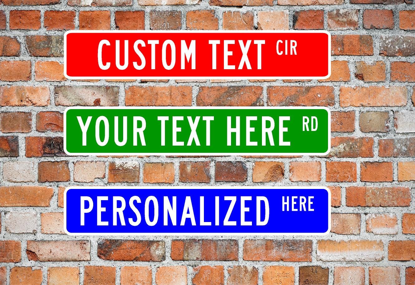 Custom Street Signs, Custom Road Signs, Custom Metal Street Sign ...