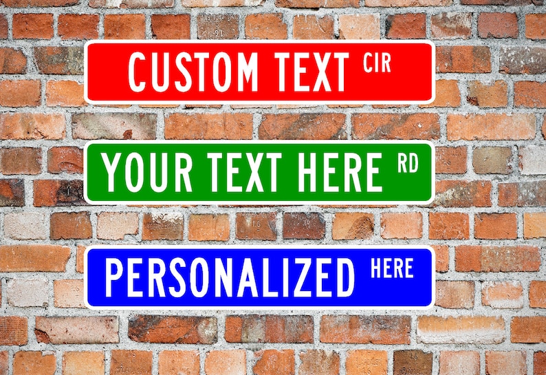Custom 3M Reflective Street Signs, Road Signs, Traffic Signs, Address ...