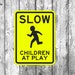 18"x24" Children AT Play Sign, Reflective Sign, Custom Sign - Etsy
