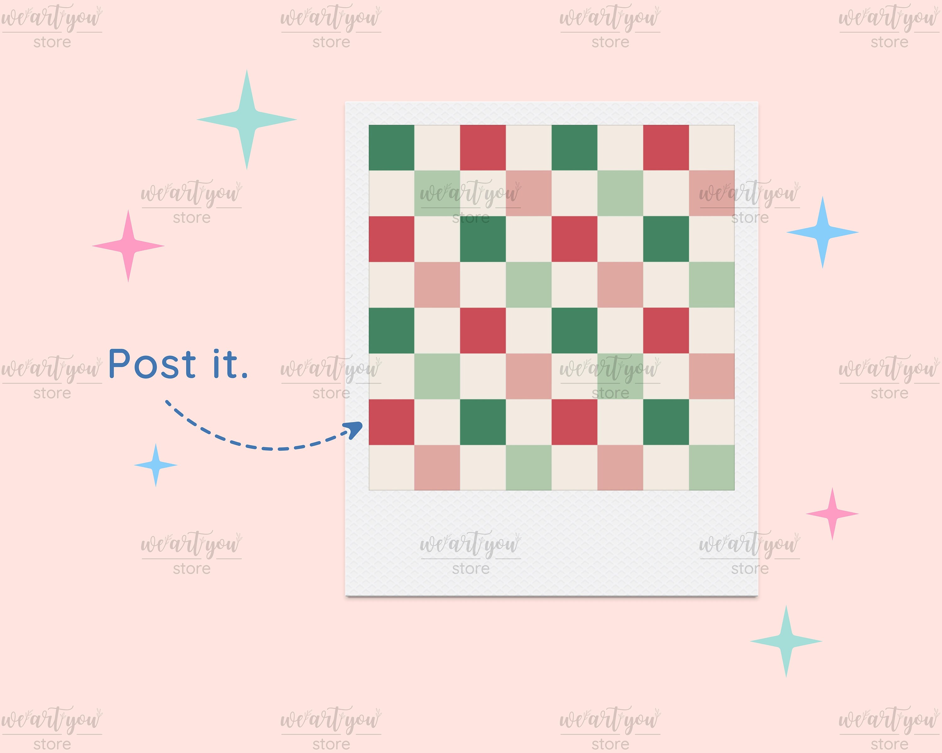 Muted Christmas Checkered Seamless Pattern, Muted Red Green Checkered ...