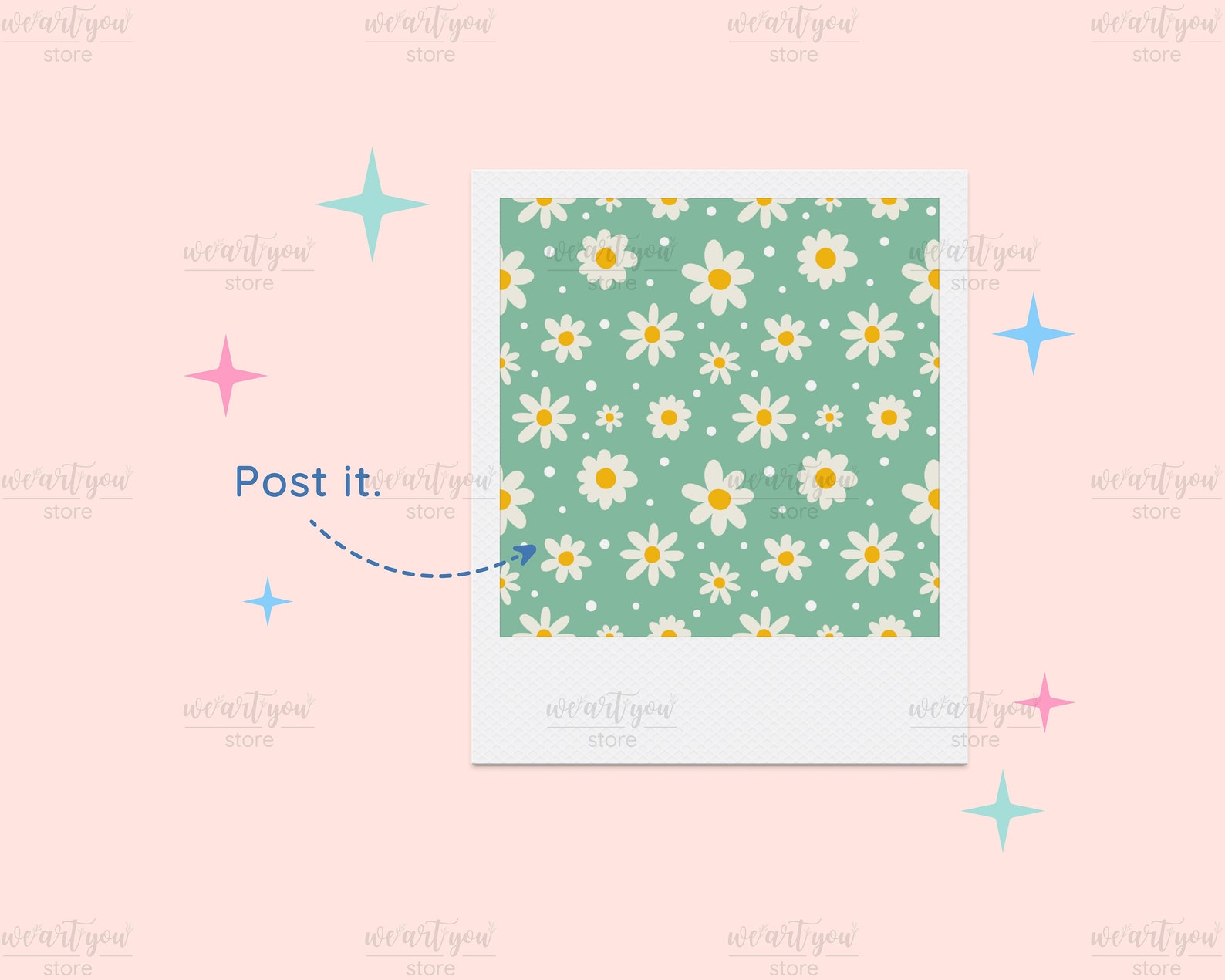 Groovy Daisy Pattern, Retro Daisies Flower, Daisy Seamless Fabric ...