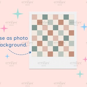 Neutral Checkered Seamless Pattern Boho Checkered Seamless Digital ...