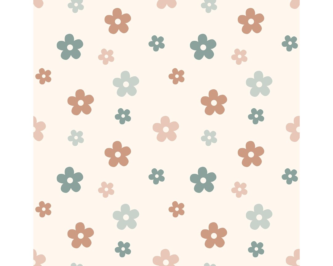 Neutral Flower Pattern for Sublimation and Fabric Printing, Neutral ...
