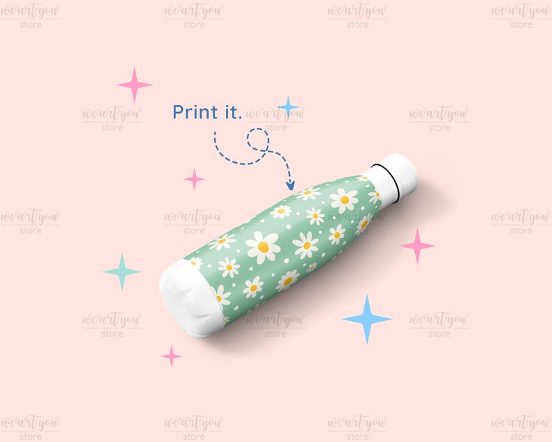 Groovy Daisy Pattern, Retro Daisies Flower, Daisy Seamless Fabric ...