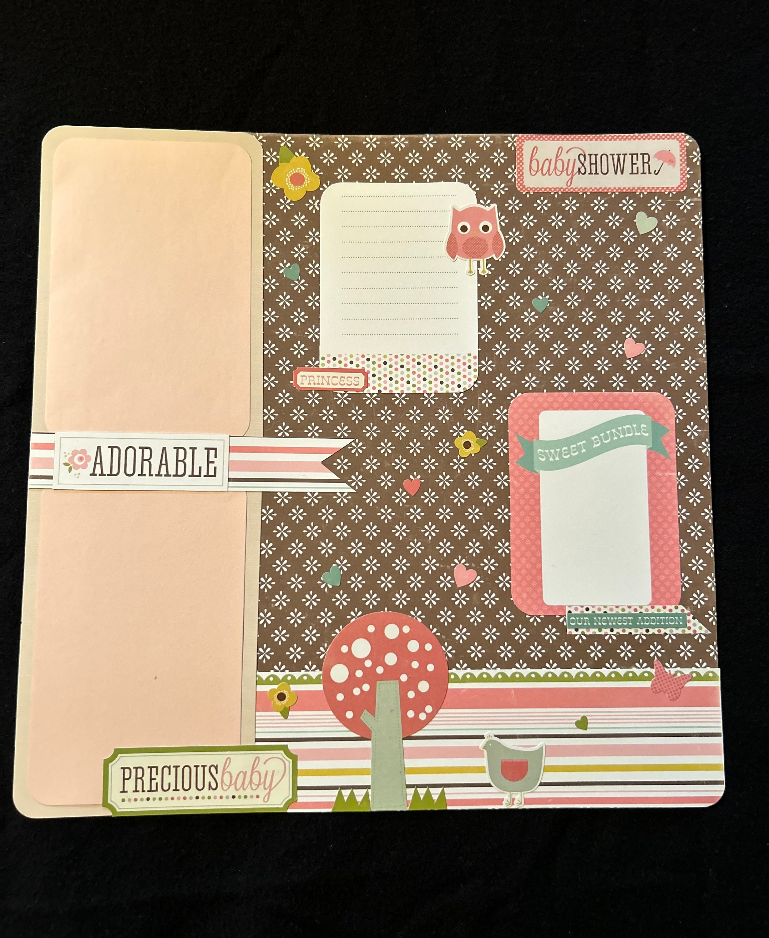 Baby Girl Premade Scrapbook Layouts - Etsy