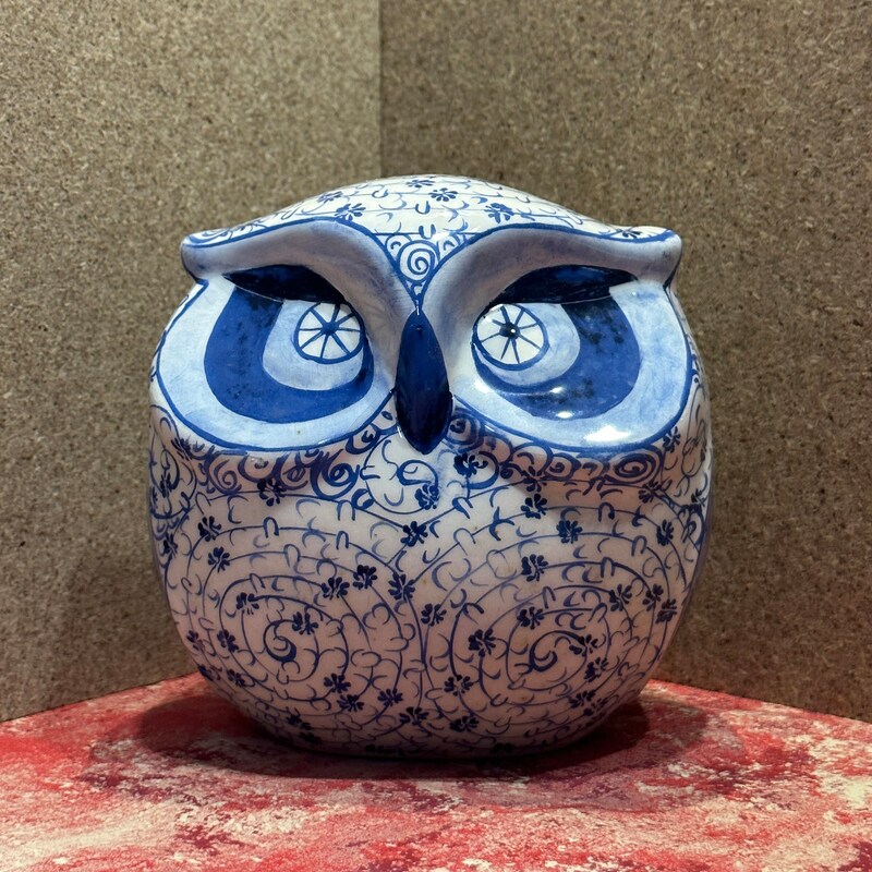 Ceramic Owl Sculpture - Etsy