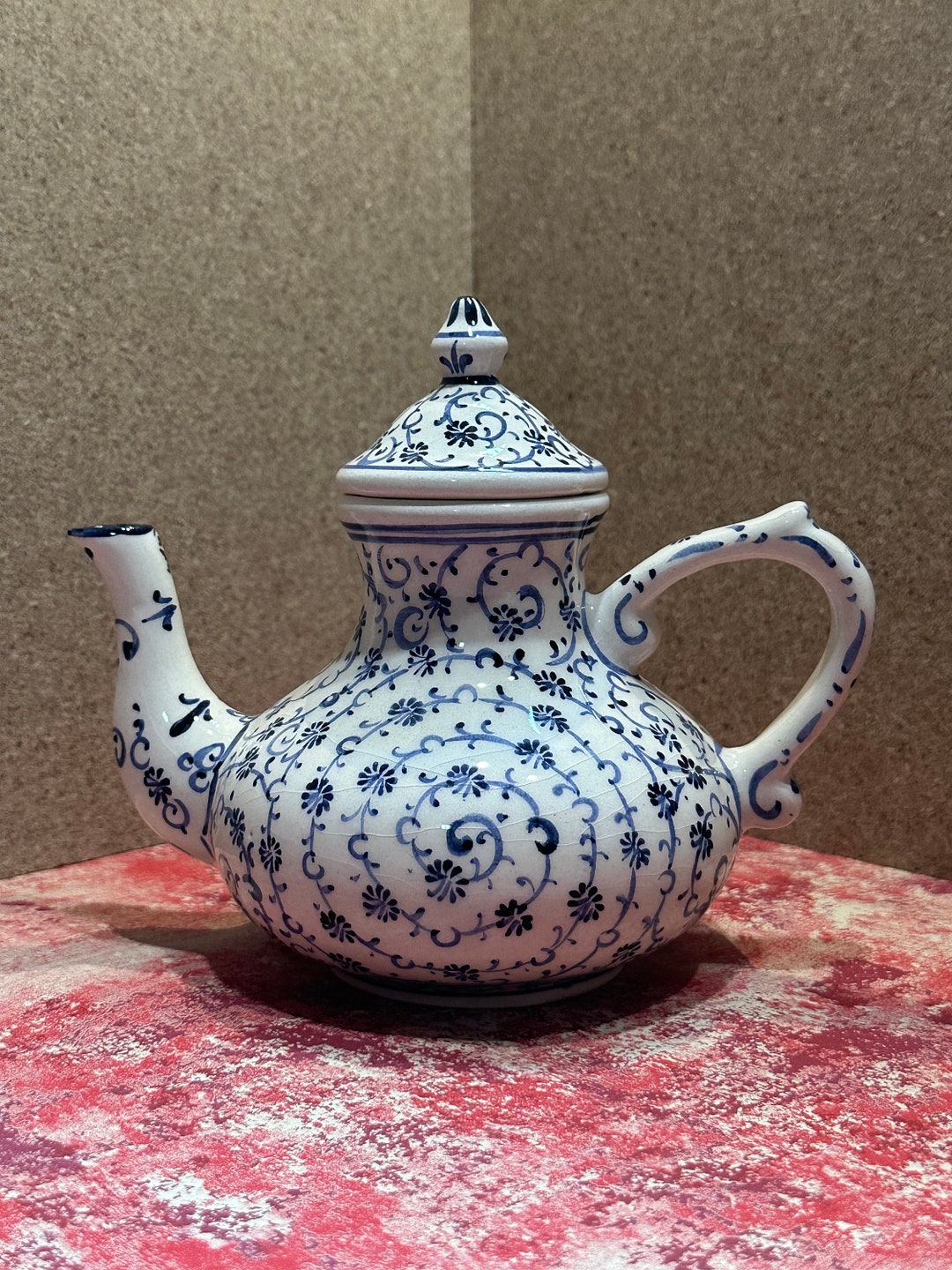 Teapot Ceramic Handmade Ceramic Figure Embossed Traditional Middle ...