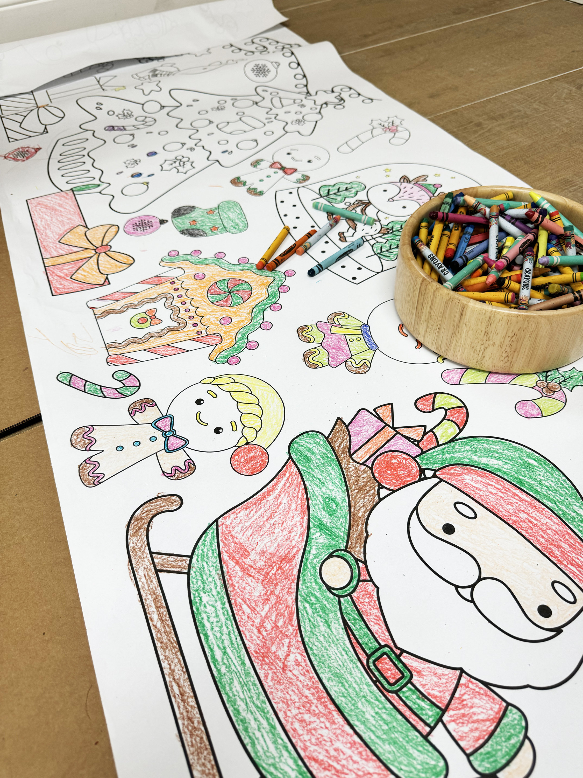 Christmas Giant Coloring and Activity Roll for Kids Coloring Poster ...