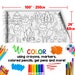 Giant Coloring and Activity Roll for Kids Coloring Poster - Etsy