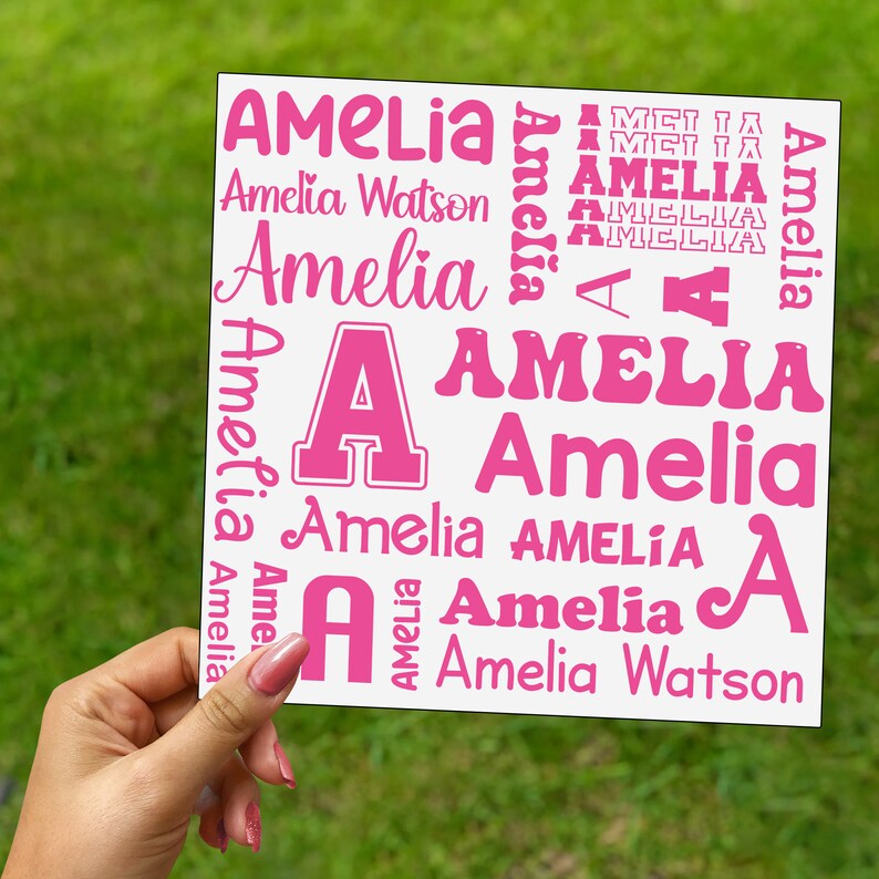 Back to School Name Decals, School Name Sheets, School Labels, Vinyl ...